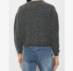 American Vintage Crew Neck Long-sleeved Knitwear - Black