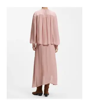 Hugo Boss Relaxed-fit Crepe De Chine Blouse