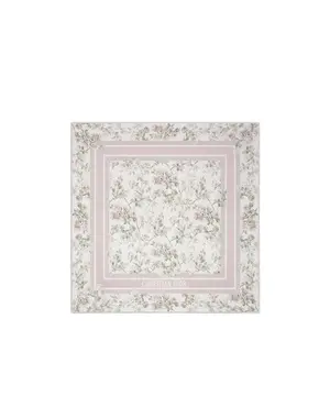 Dior Rosier De 90 Square Scarf - White