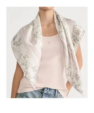 Dior Rosier De 90 Square Scarf