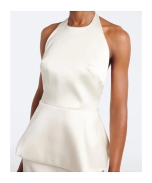 RÓHE Bridal Peplum Satin Gown