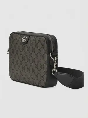 Gucci Ophidia Gg Zipped Shoulder Bag - Black