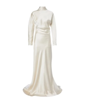 RÓHE Bridal Draped Satin Gown