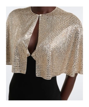Roland Mouret Embellished Cape Gown