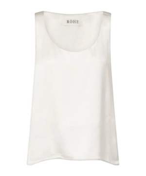 RÓHE Twill Tank Top - White