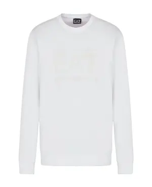 EA7 Logo-print Cotton Sweatshirt