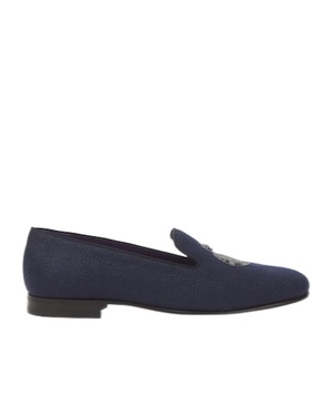 Ralph Lauren Alonzo Embroidered Linen Loafers