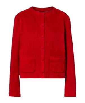 Stouls Gabrielle Suede Jacket - Red