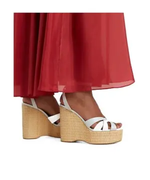 AQUAZZURA Strap Wedge Sandals