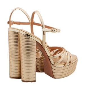 AQUAZZURA Golden High-heeled Sandals