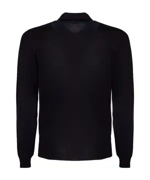 DRUMOHR Zip-collar Merino Polo Shirt