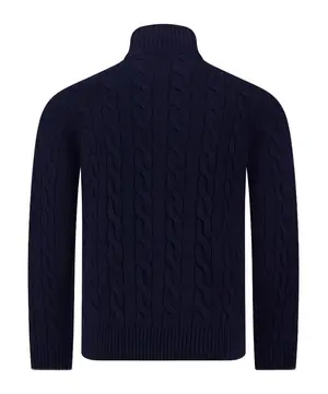 GRAN SASSO Zippered Knit Cardigan