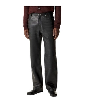 Our Legacy High-waisted Straight Leather Pants