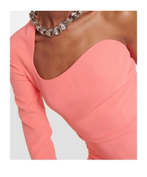 SAFIYAA LONDON Jonal One-shoulder Crêpe Jumpsuit