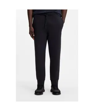 Hugo Boss Stretch-cotton Track Pants With Puff-print Logo