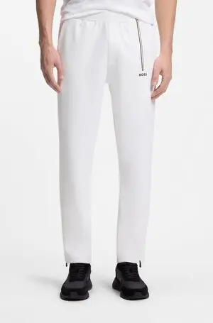 Hugo Boss Active Tracksuit Bottoms In Thermoregulating Stretch Gabardine