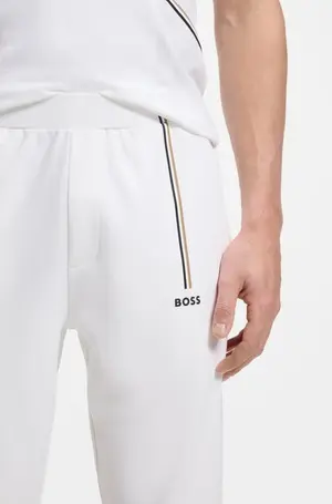 Hugo Boss Active Tracksuit Bottoms In Thermoregulating Stretch Gabardine