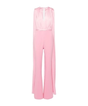 SAFIYAA LONDON Bianca Caped Jumpsuit - Pink