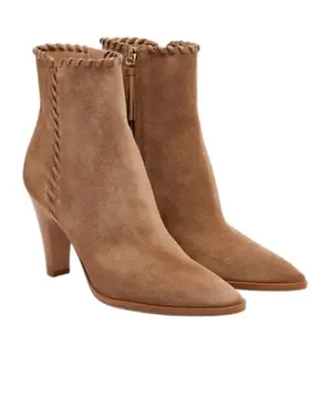 GIANVITO ROSSI Casual Solid Color Ankle Boots - Brown