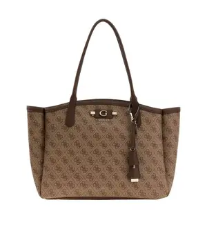 Guess Double-handle Handbag - Brown