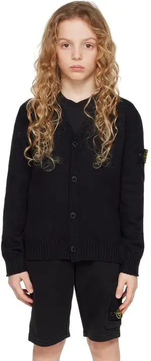 Stone Island Logo-patch Knitted Cardigan