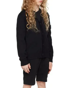 Stone Island Logo-patch Knitted Cardigan