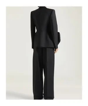 Givenchy Single-breasted Jacket In Wool And Mohair With Bow