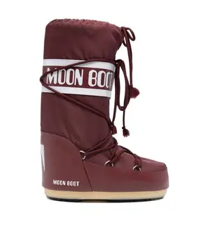 Moon Boot Logo Lace-up Boot - Red