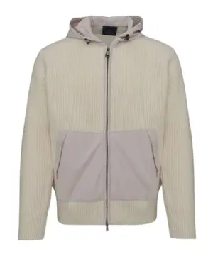 Paul & Shark Long-sleeved Patchwork Cardigan
