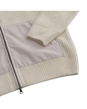 Paul & Shark Long-sleeved Patchwork Cardigan