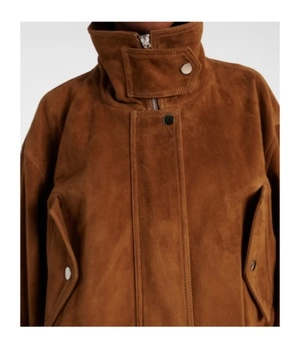 Nour Hammour Briar Suede Bomber Jacket