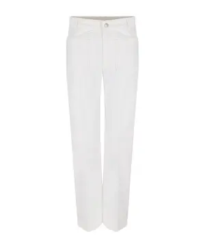Victoria Beckham Patch-pocket Jeans - White