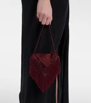 Victoria Beckham Manhattan Beaded Shoulder Bag