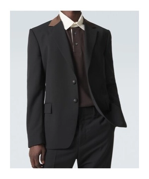 WALES BONNER Alto Satin-trimmed Virgin Wool Blazer
