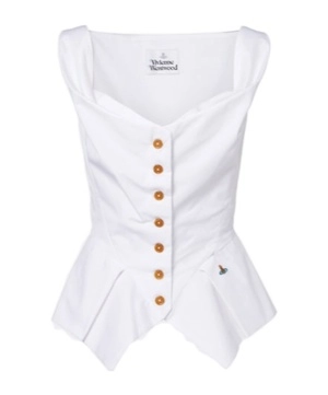 VIVIENNE WESTWOOD Monday Cotton Top - White