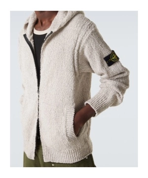 Stone Island Compass Cotton Zip-up Hoodie
