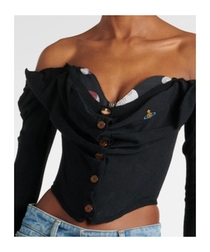 VIVIENNE WESTWOOD Puff Sleeve Wool And Silk Top