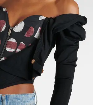 VIVIENNE WESTWOOD Puff Sleeve Wool And Silk Top