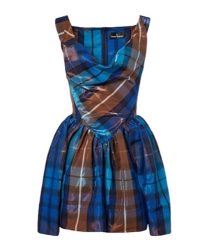 VIVIENNE WESTWOOD Checked Mini Dress - Blue
