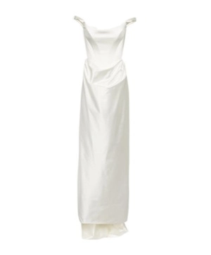 VIVIENNE WESTWOOD Camille Satin Bridal Gown - White