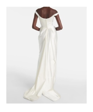 VIVIENNE WESTWOOD Camille Satin Draped Bridal Gown