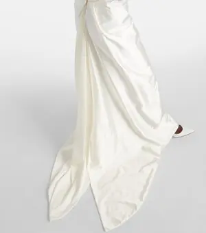 VIVIENNE WESTWOOD Camille Satin Draped Bridal Gown