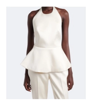 RÓHE Bridal Peplum Halterneck Top