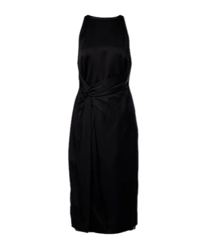 RÓHE Gathered Midi Dress - Black