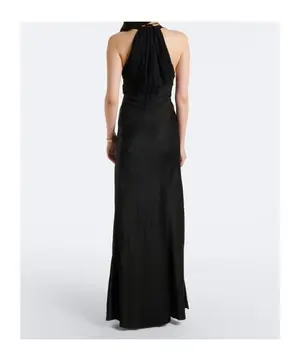 Victoria Beckham Paneled Crêpe Satin Gown