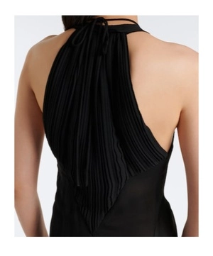Victoria Beckham Paneled Crêpe Satin Gown