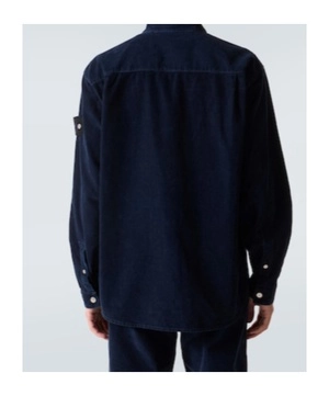 Stone Island Compass Cotton-blend Corduroy Overshirt