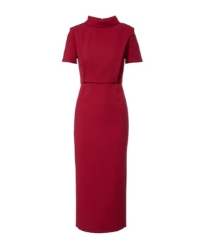 Roland Mouret Cady Midi Dress - Red