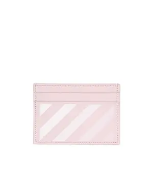 Off-White Leather Stripes Cardholder