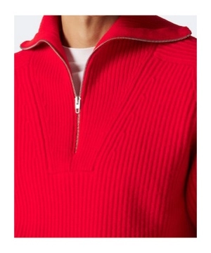 JIL SANDER Wool Half-zip Sweater